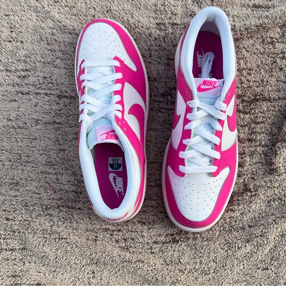 Nike | Shoes | Brand New Nike Dunk Low Gs Laser Fuchsia Pink Barbie ...